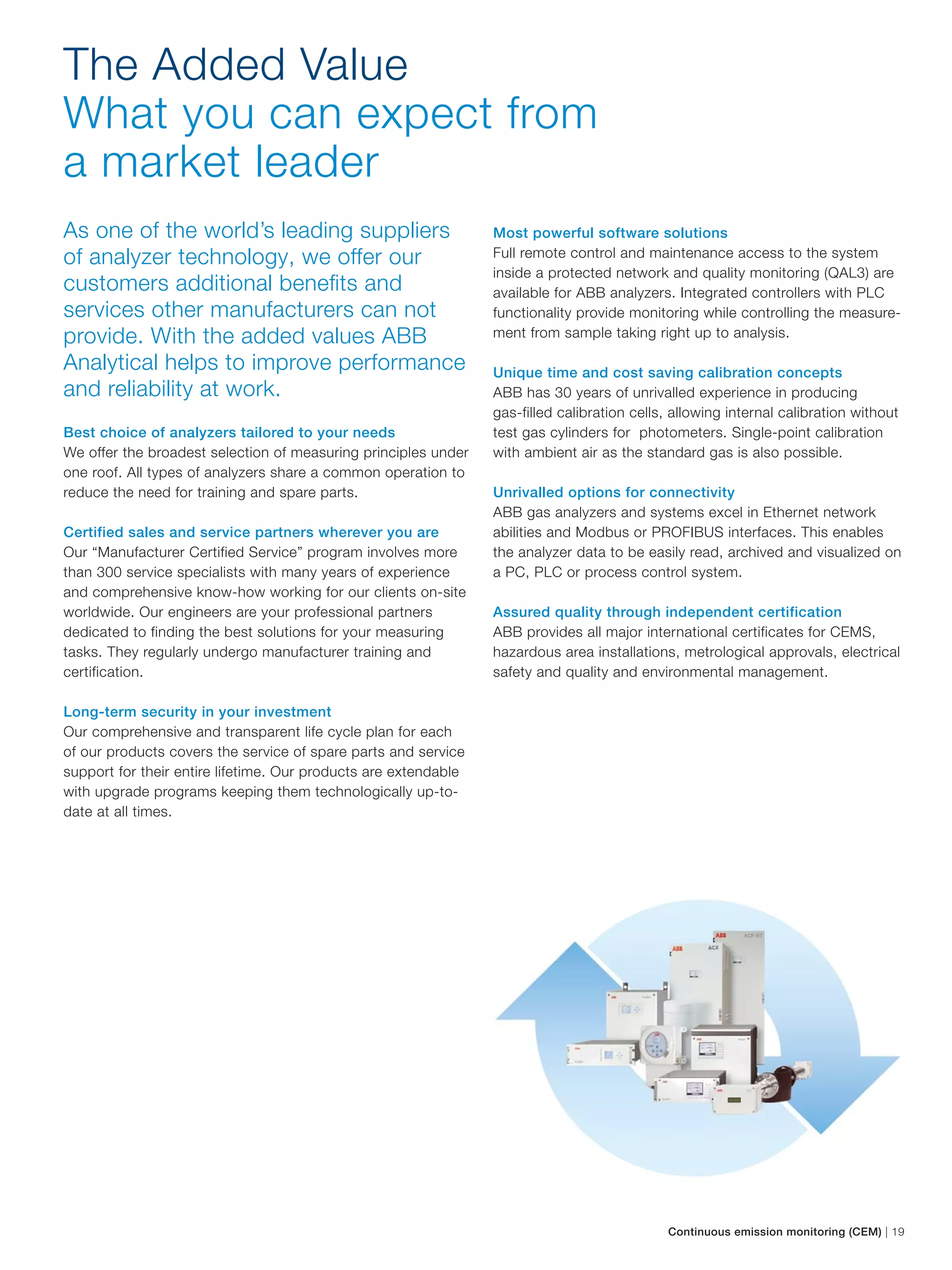 ABB CEMS Datasheet ABB cems solution and products information | PDF