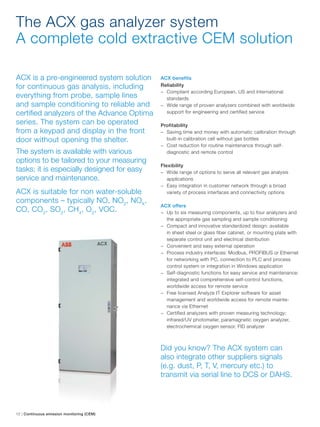 ABB CEMS Datasheet ABB cems solution and products information | PDF