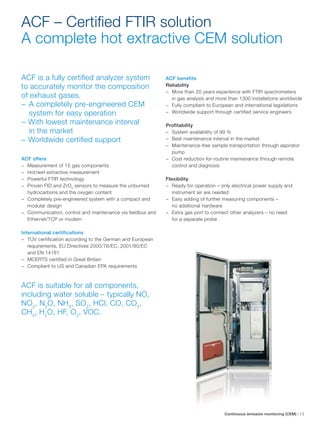 ABB CEMS Datasheet ABB cems solution and products information | PDF
