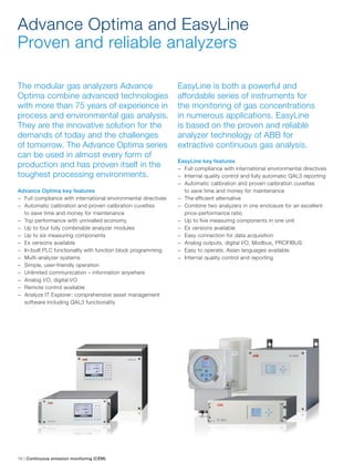 ABB CEMS Datasheet ABB cems solution and products information | PDF