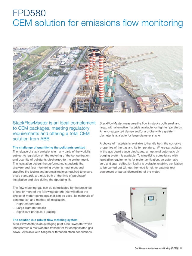 ABB CEMS Datasheet ABB cems solution and products information | PDF | Environmental Services ...