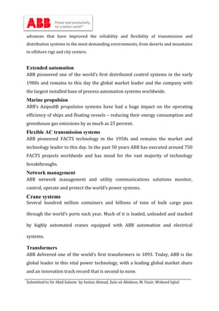 Knowledge Management Report On ABB Company. | PDF
