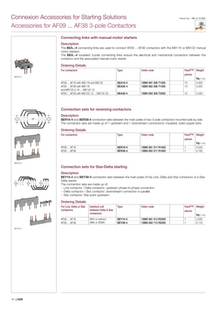 ABB Contactors - 3 Pole Contactors Up To 18.5kW 20hp - ABB AF09-AF38 & AF09Z-AF38Z (AC DC ...