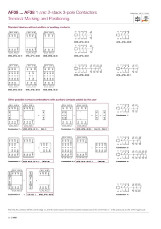ABB Contactors - 3 Pole Contactors Up To 18.5kW 20hp - ABB AF09-AF38 & AF09Z-AF38Z (AC DC ...