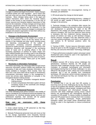 The-Emerging-Challenges-In-HRM | PDF