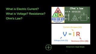 What is Electric Current? What is Voltage? Resistance? Ohm's Law? | PPT