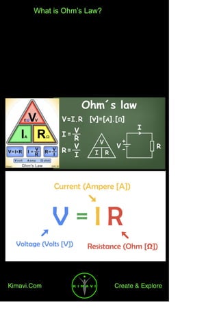 What is Electric Current? What is Voltage? Resistance? Ohm's Law? | PDF
