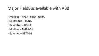 ABB Drive Communication with profibus.pptx