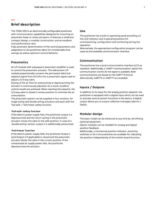ABB Positioner TZIDC-200 ABB MEASUREMENT & ANALYTICS | DATA SHEET | PDF
