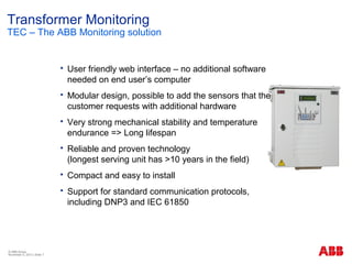 ABB enhanced availability, online monitoring by Ramy Hajjar | PPT