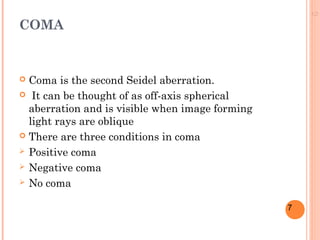 Abberations in lenses | PPT