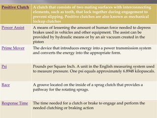 Abbereviation and definitions of brake and clutch parts.pptx
