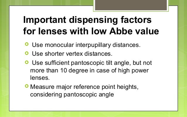Abbe value