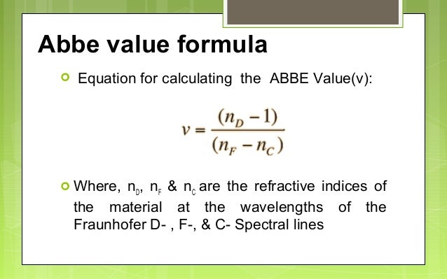 Abbe value