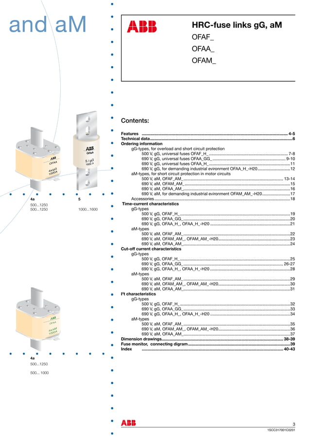 ABB HRC High Voltage Fuse Links | PDF