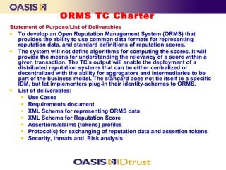 Open Reputation Management Systems | PPT