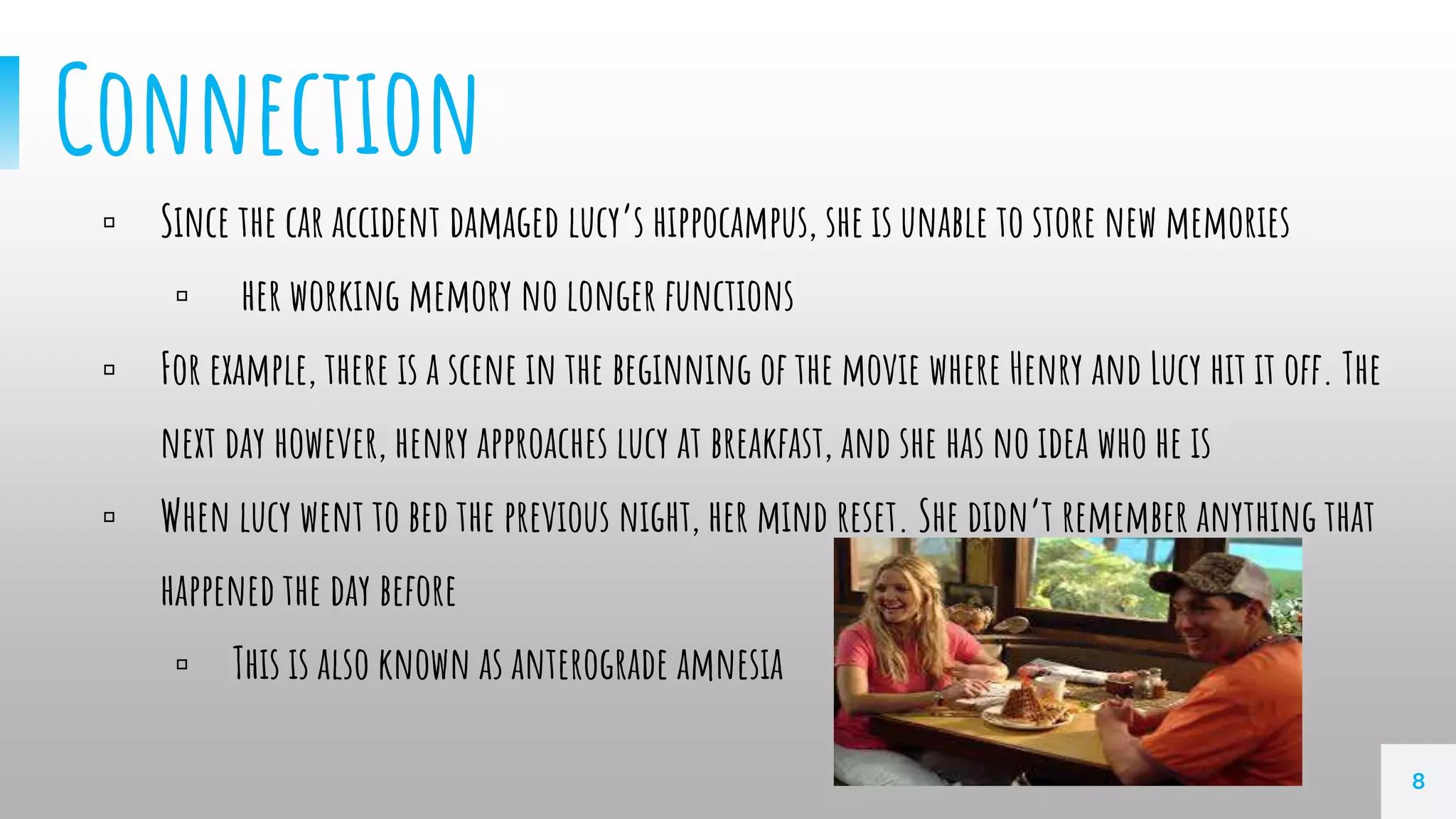 Abbie's anterograde amnesia project | PPT