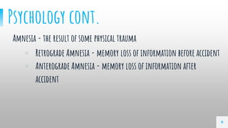 Abbie's anterograde amnesia project | PPTX