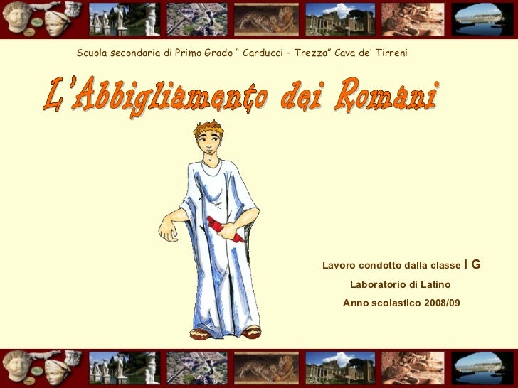 Abbigliamento dei romani