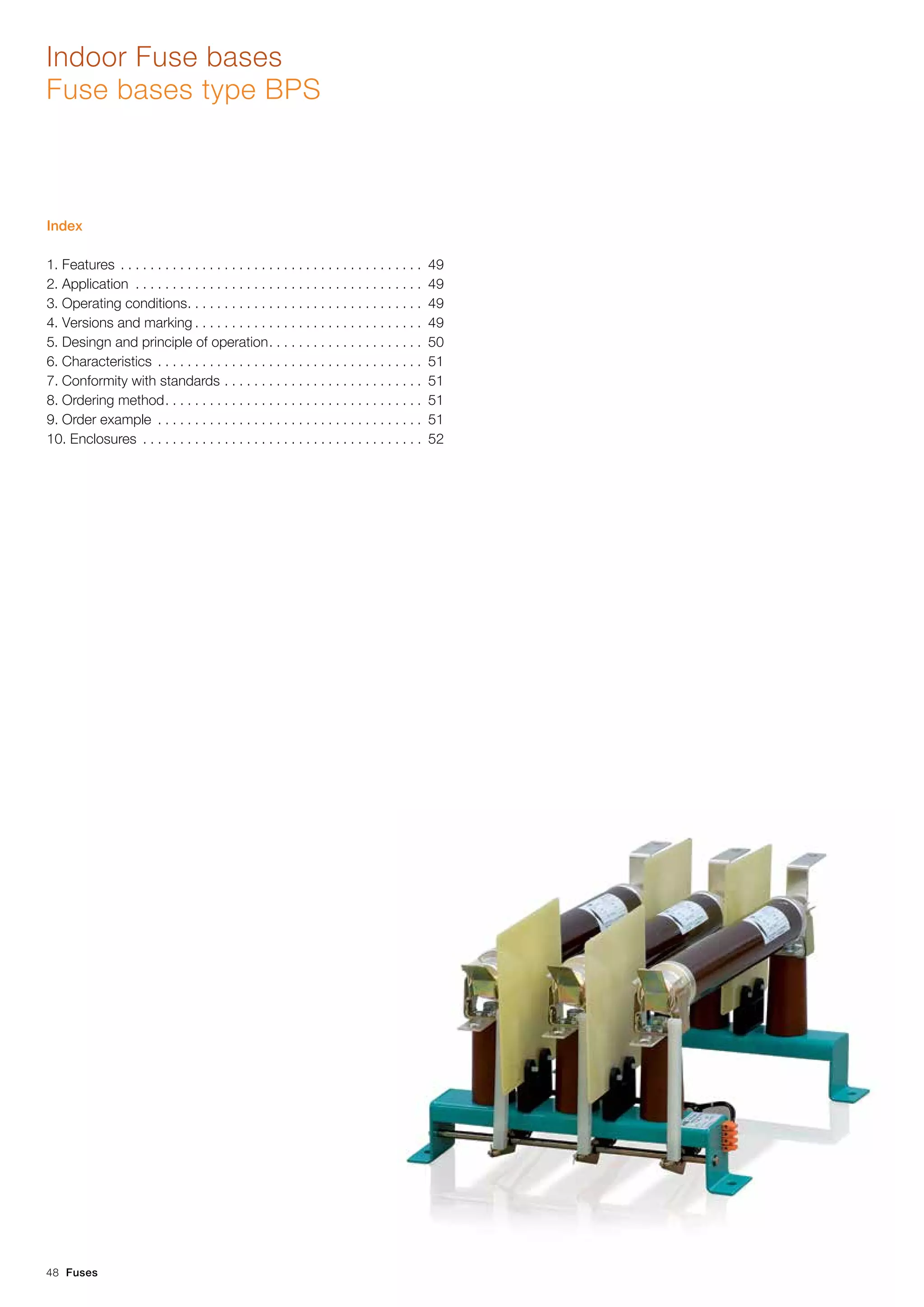 ABB Indoor Fuse Bases - ABB BPS Fuse Bases Medium Voltage | PDF