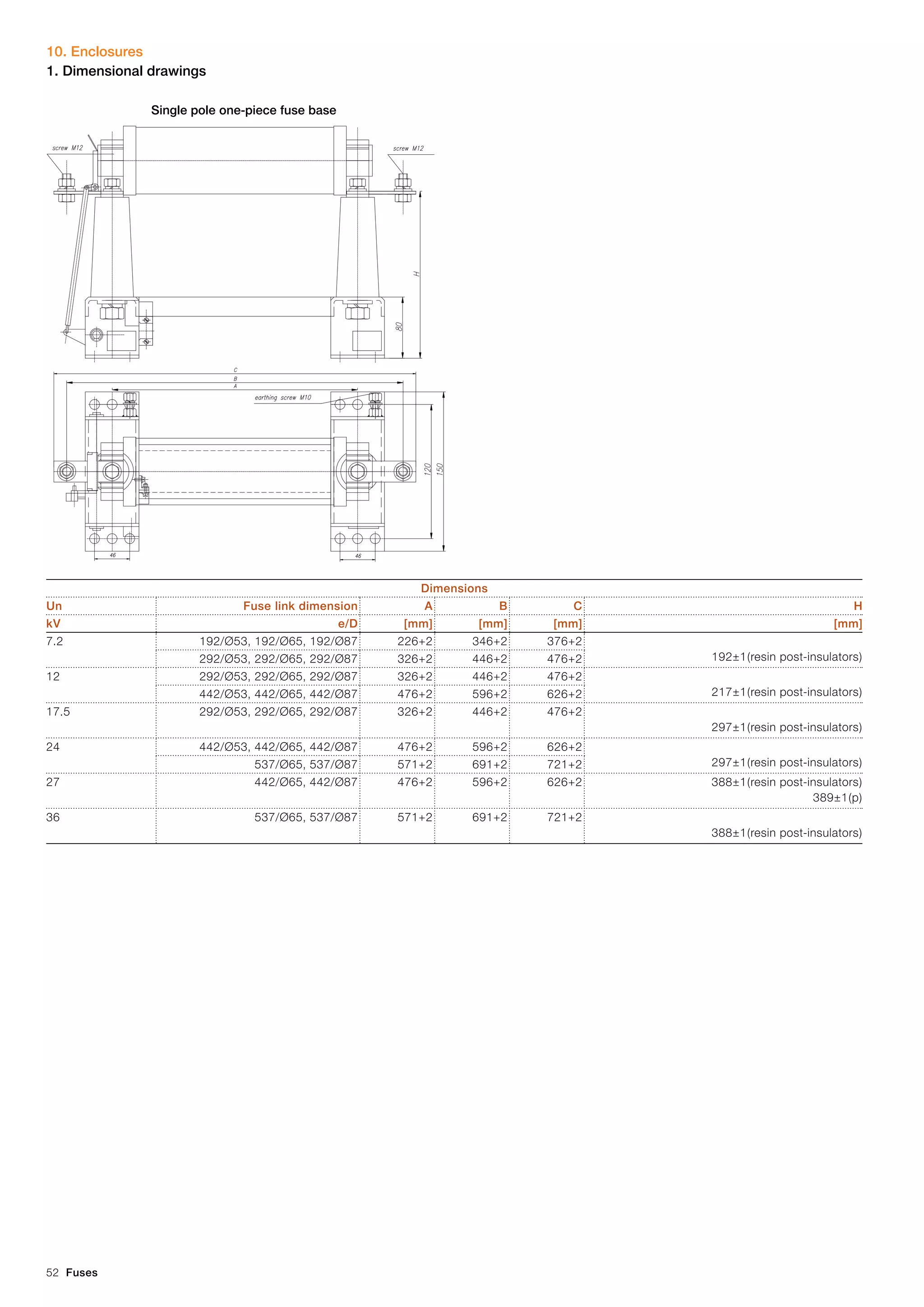ABB Indoor Fuse Bases - ABB BPS Fuse Bases Medium Voltage | PDF