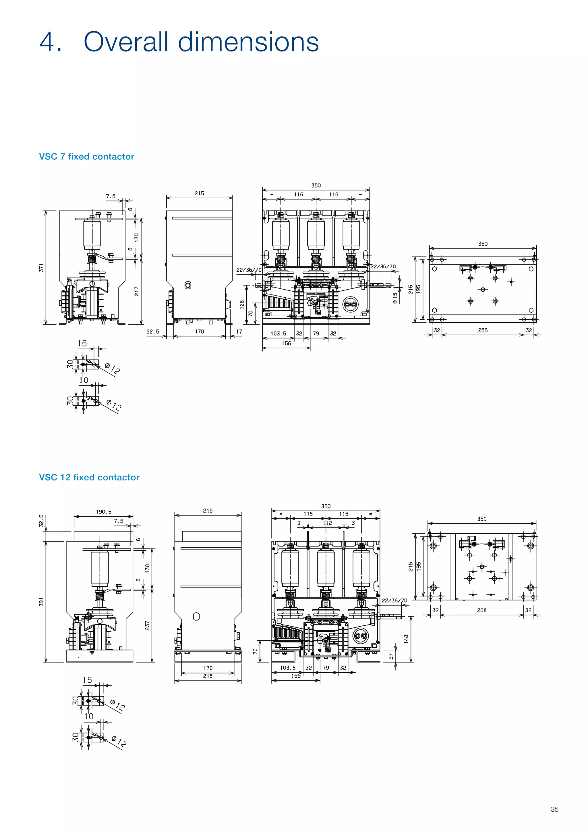 ABB IEC Indoor Vacuum Contactors VSC - Medium Voltage Vacuum Contactors ...