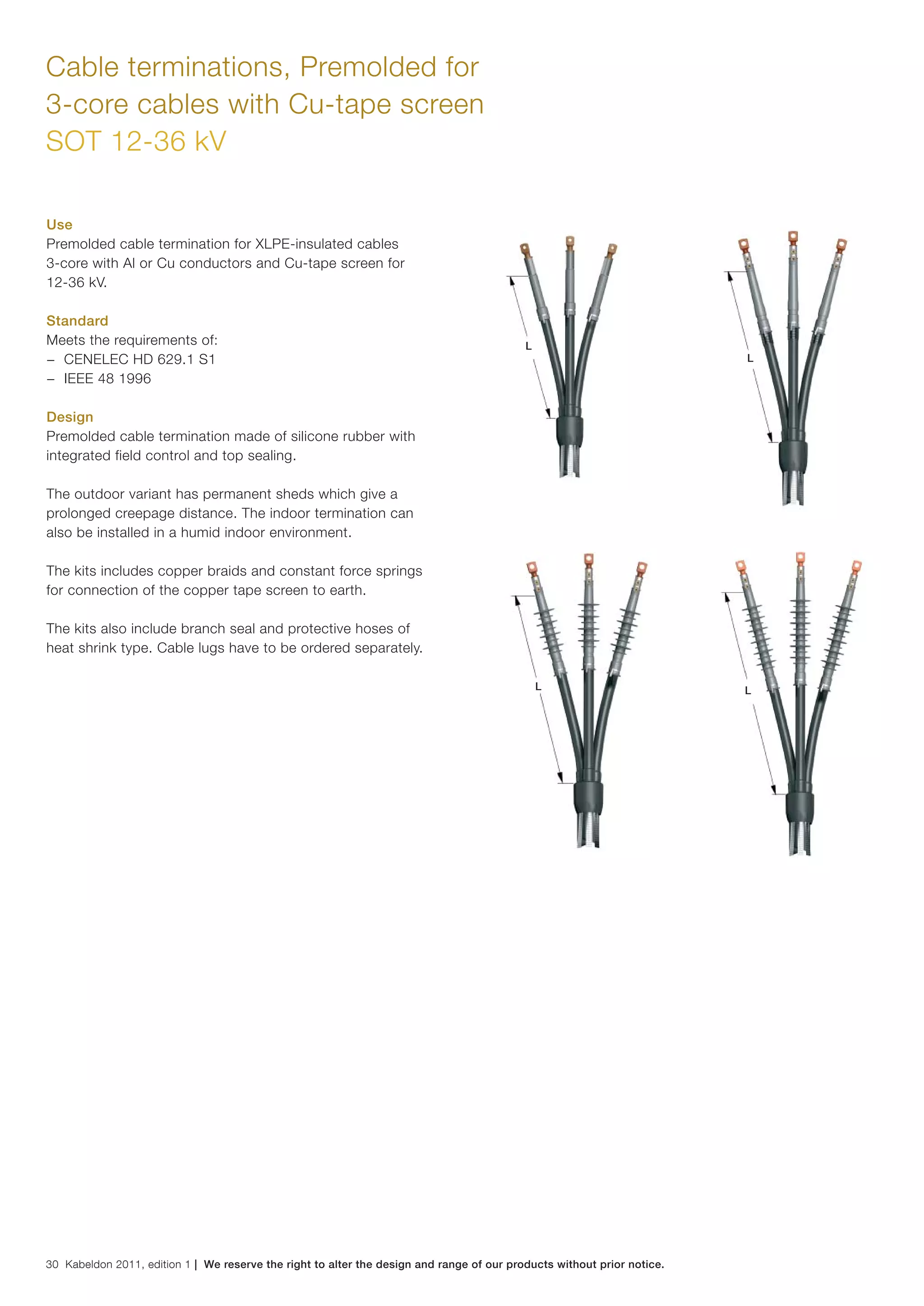 ABB Kabeldon - HV High Voltage Cable Joints, Cable Terminations ...