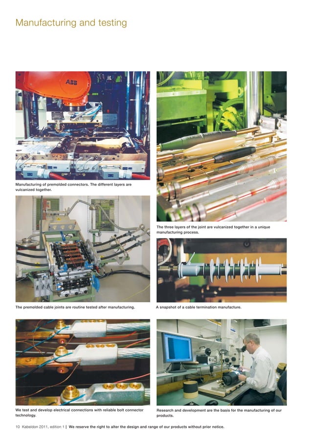 ABB Kabeldon - HV High Voltage Cable Joints, Cable Terminations ...