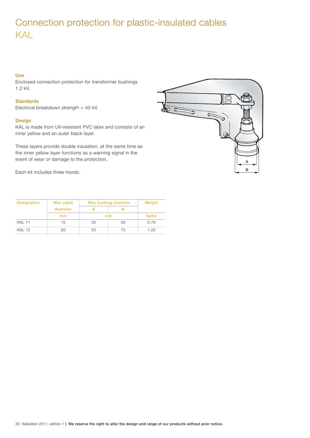 ABB Kabeldon - HV High Voltage Cable Joints, Cable Terminations ...