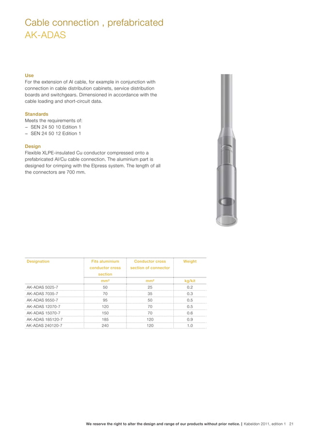 ABB Kabeldon - HV High Voltage Cable Joints, Cable Terminations ...