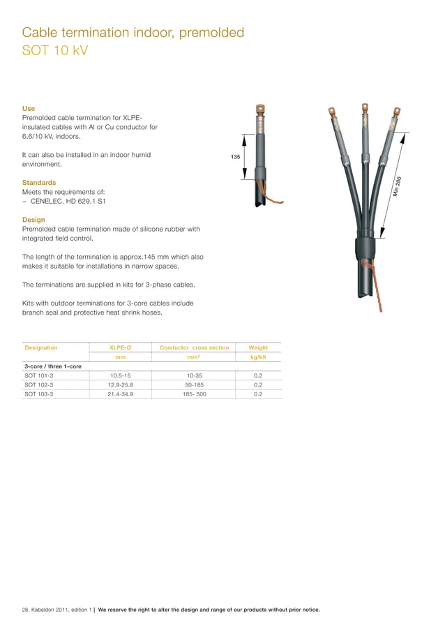 ABB Kabeldon - HV High Voltage Cable Joints, Cable Terminations ...