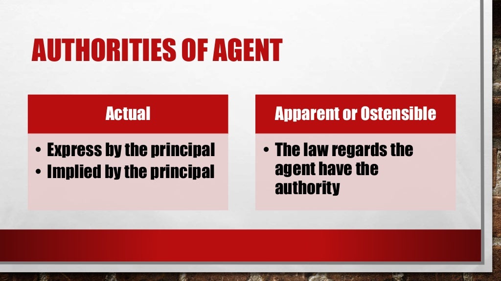 Agency Law (Updated 2019) | PPTX