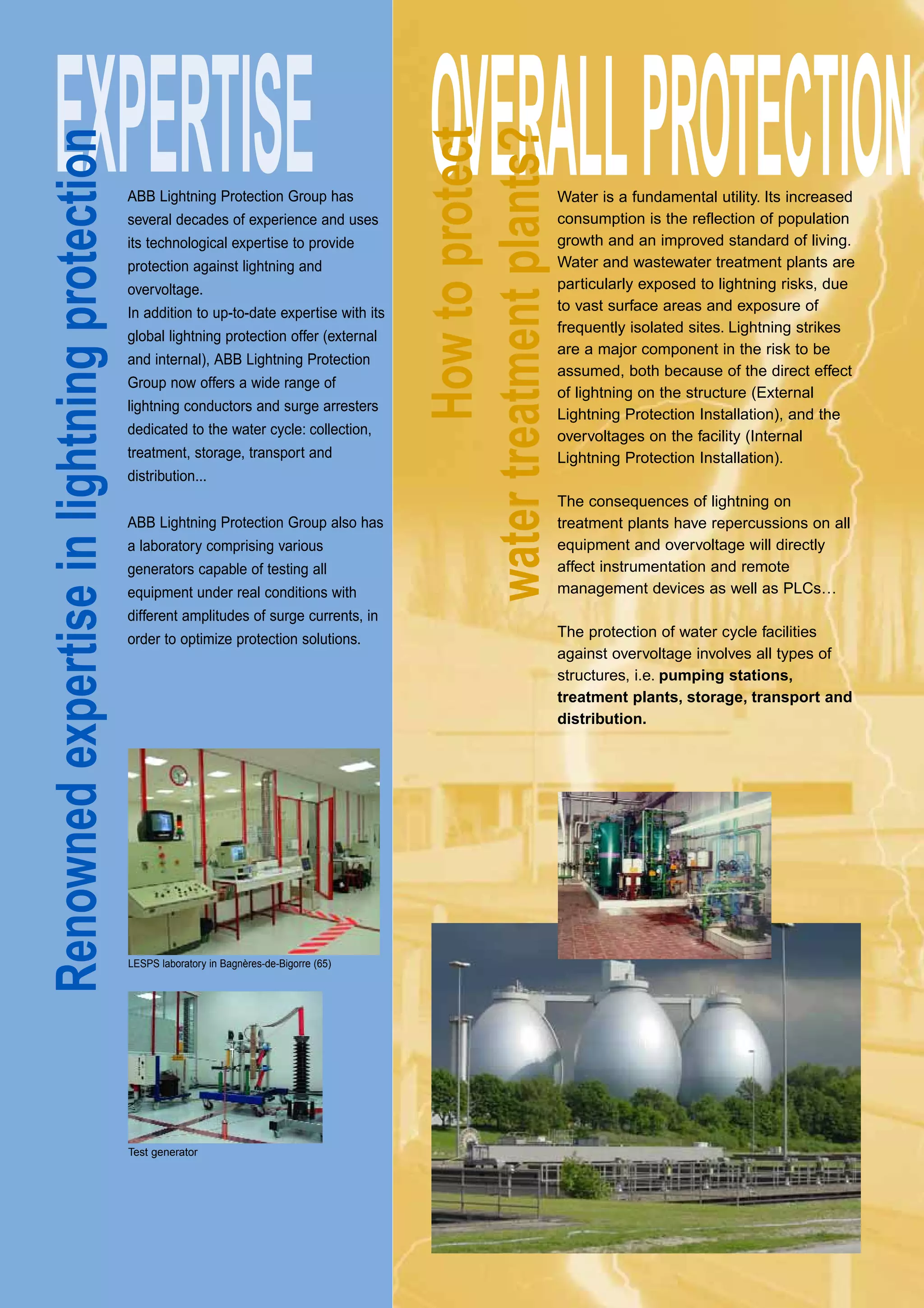 ABB Lightning & Overvoltage Protection For Water Treatment Plants | PDF