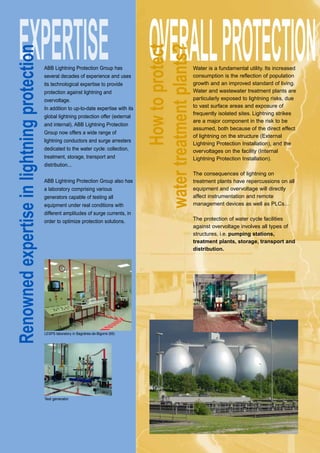 ABB Lightning & Overvoltage Protection For Water Treatment Plants | PDF