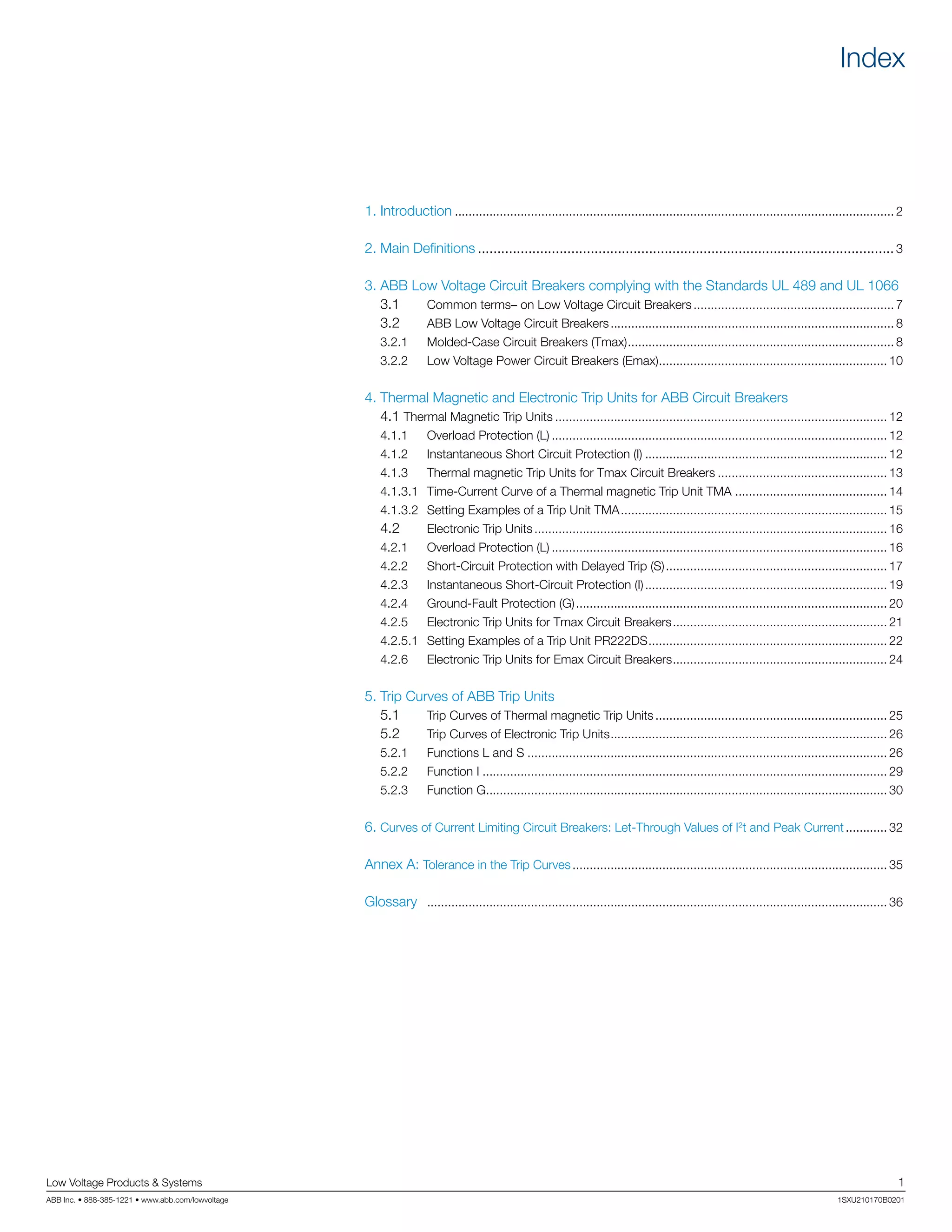 Abb lv breakers working with trip curves | PDF