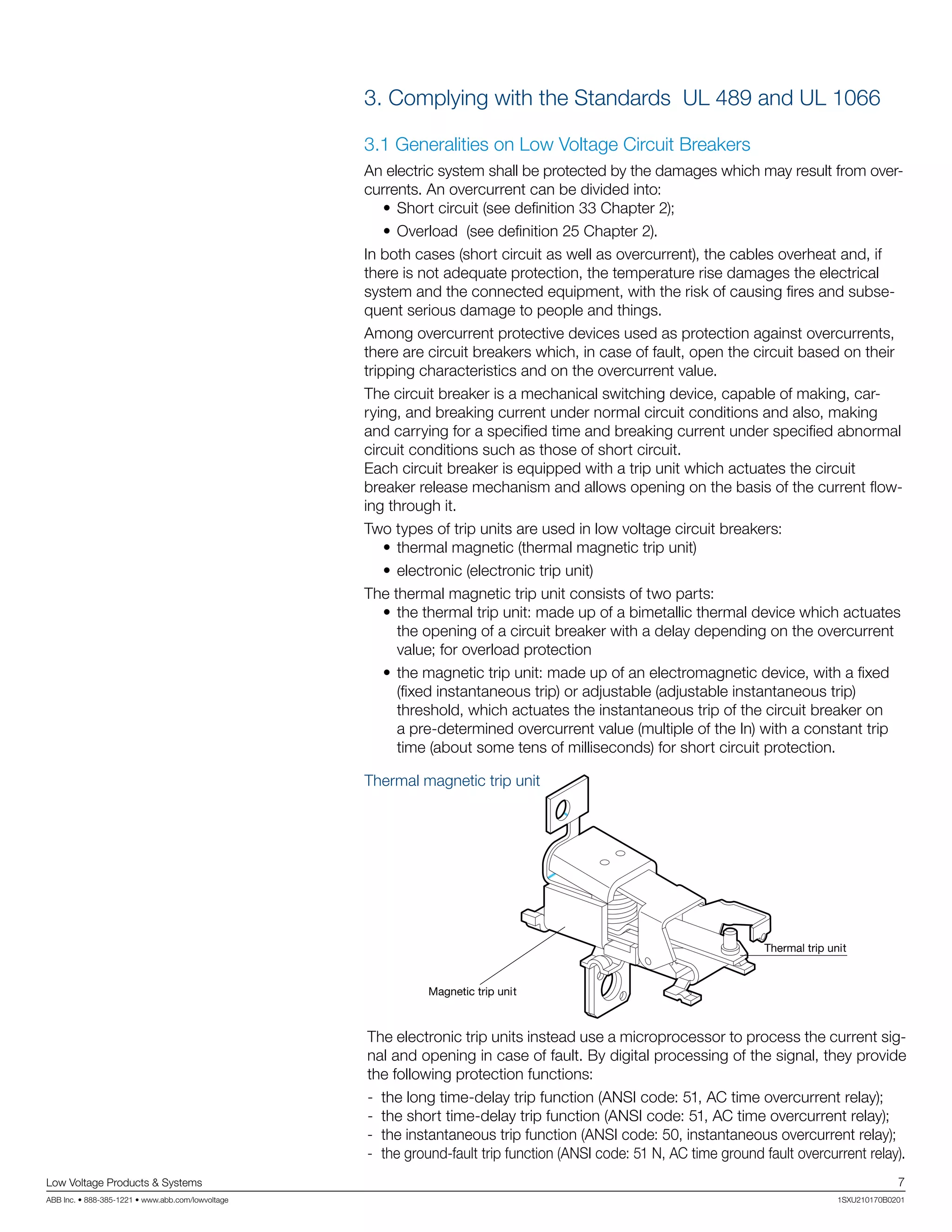 Abb lv breakers working with trip curves | PDF