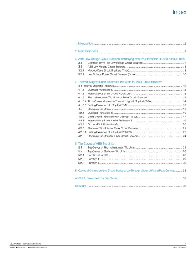 Abb lv breakers working with trip curves | PDF | Technology & Computing