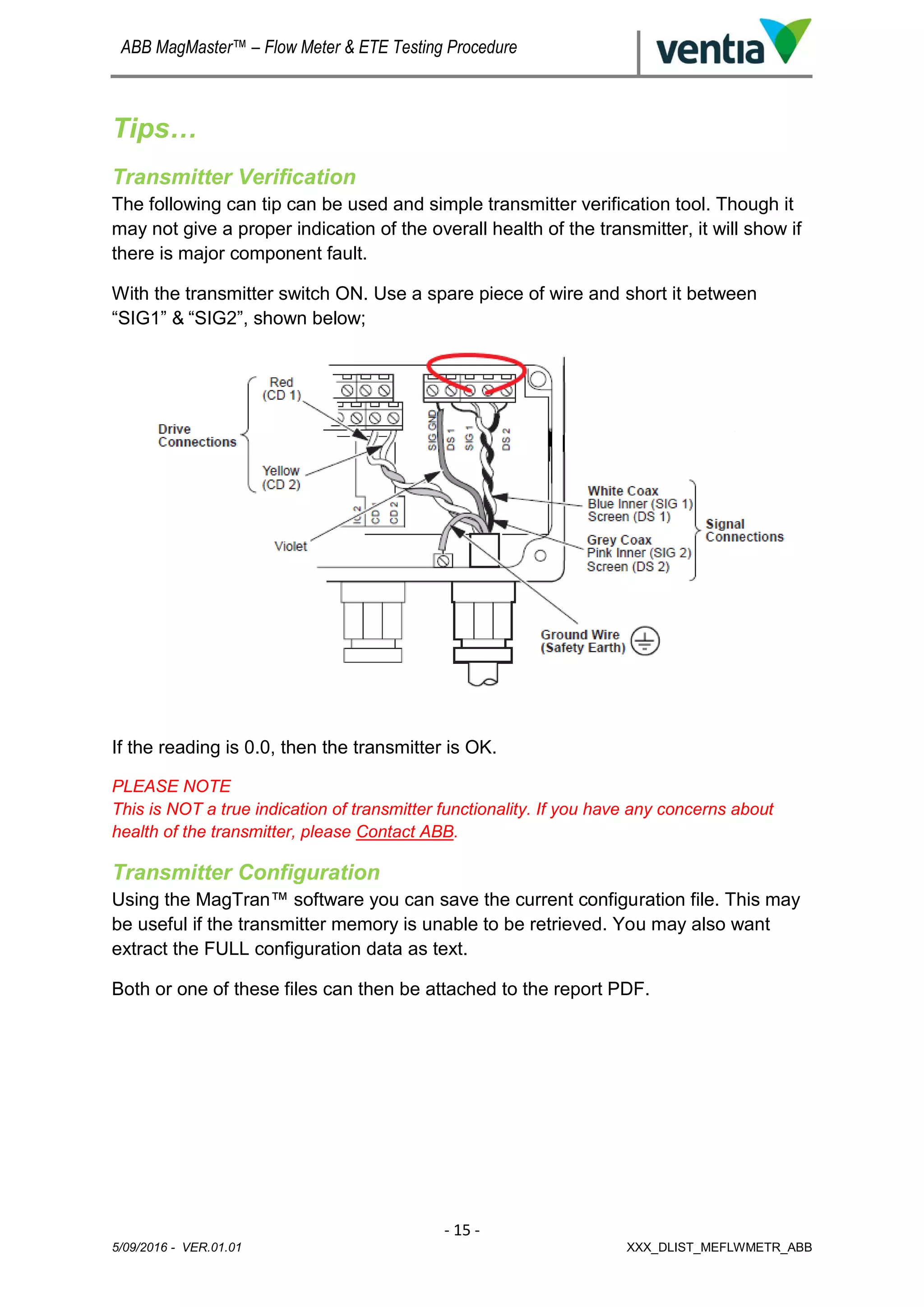 ABB MagMaster - Flow Meter & End to End Testing Procedure | PDF
