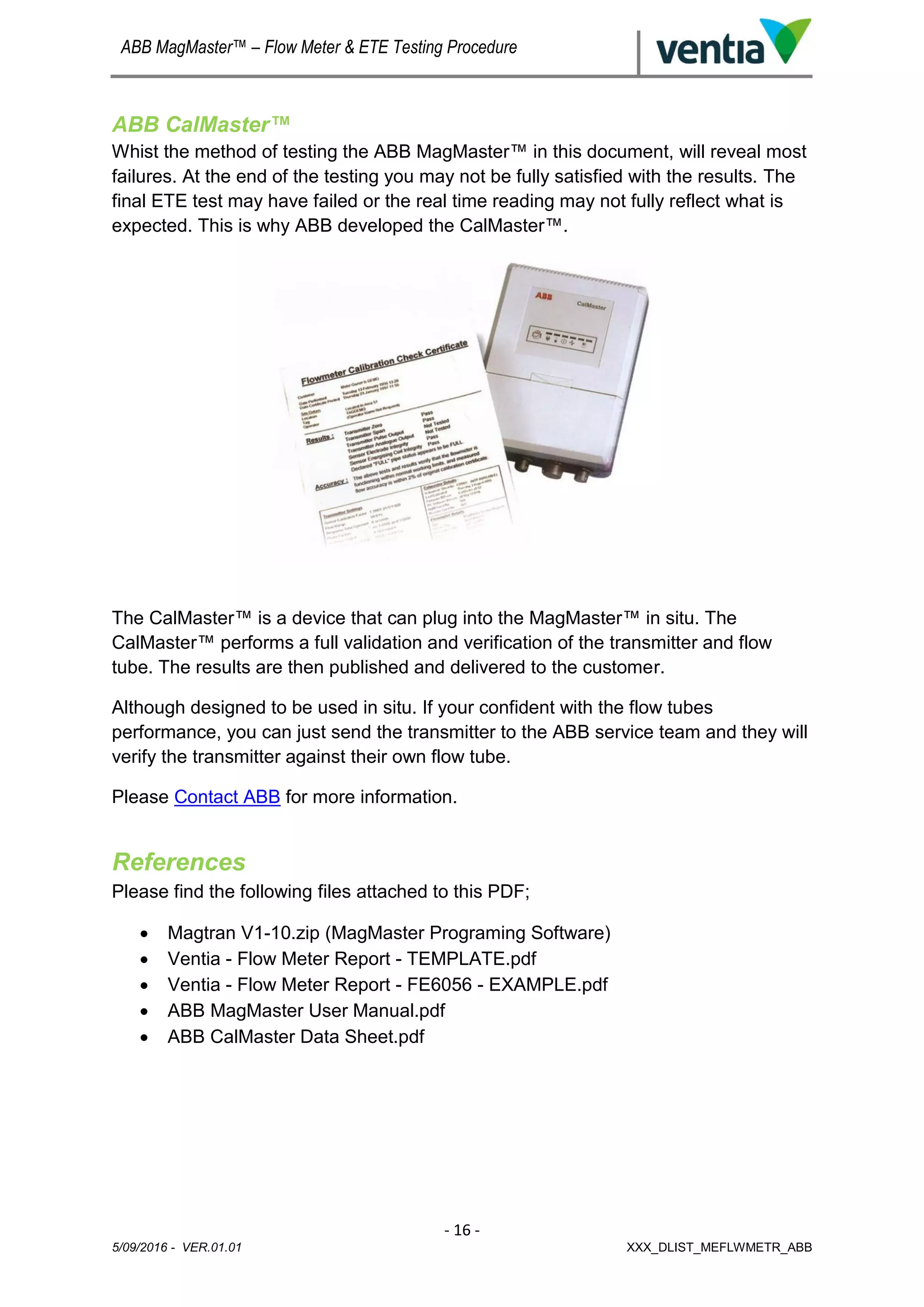 ABB MagMaster - Flow Meter & End to End Testing Procedure | PDF