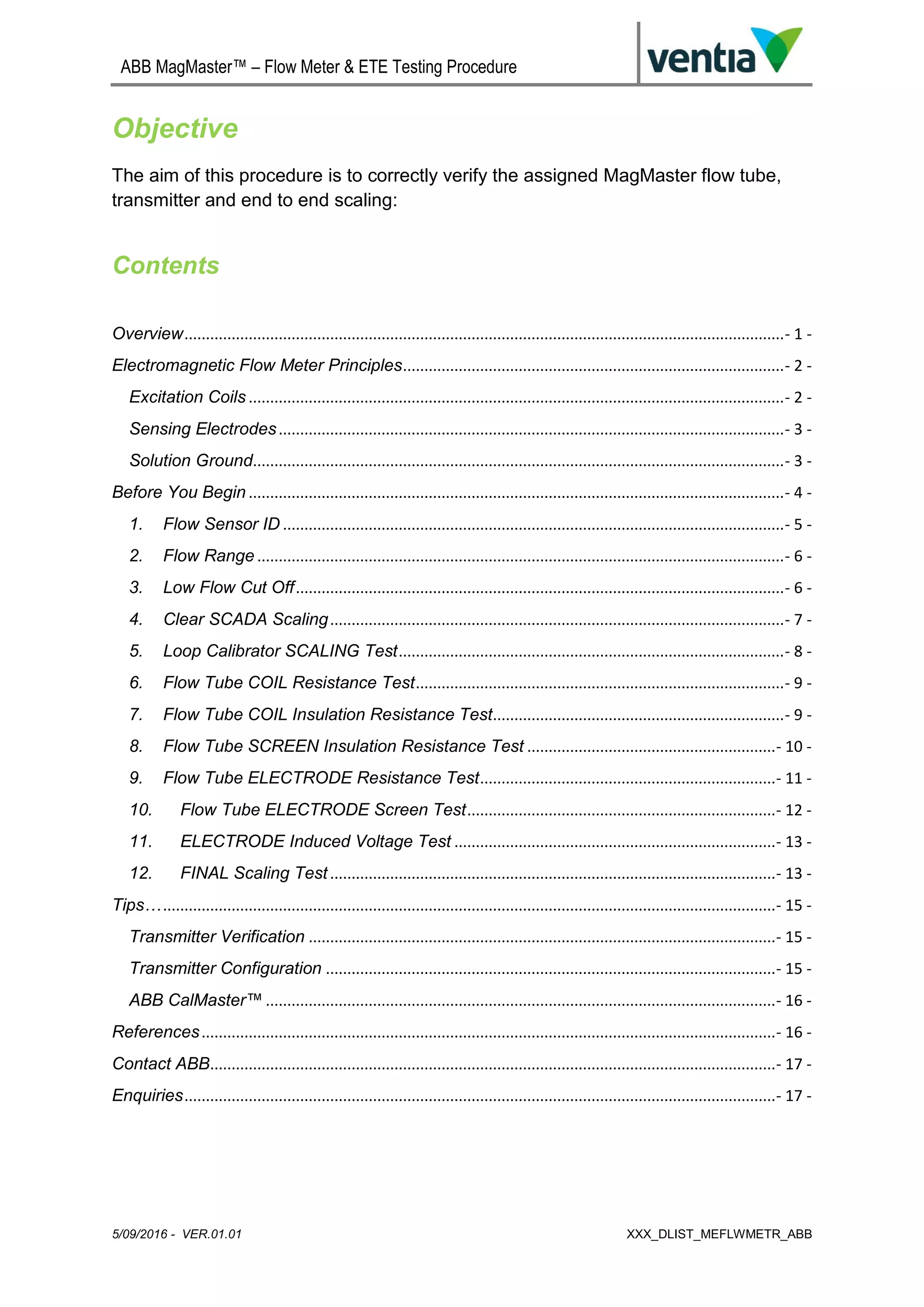 ABB MagMaster - Flow Meter & End to End Testing Procedure | PDF