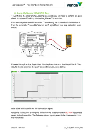 ABB MagMaster - Flow Meter & End to End Testing Procedure | PDF