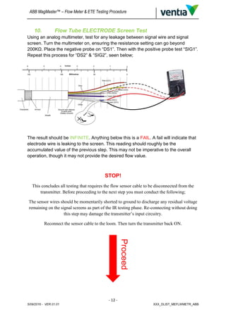 ABB MagMaster - Flow Meter & End to End Testing Procedure | PDF