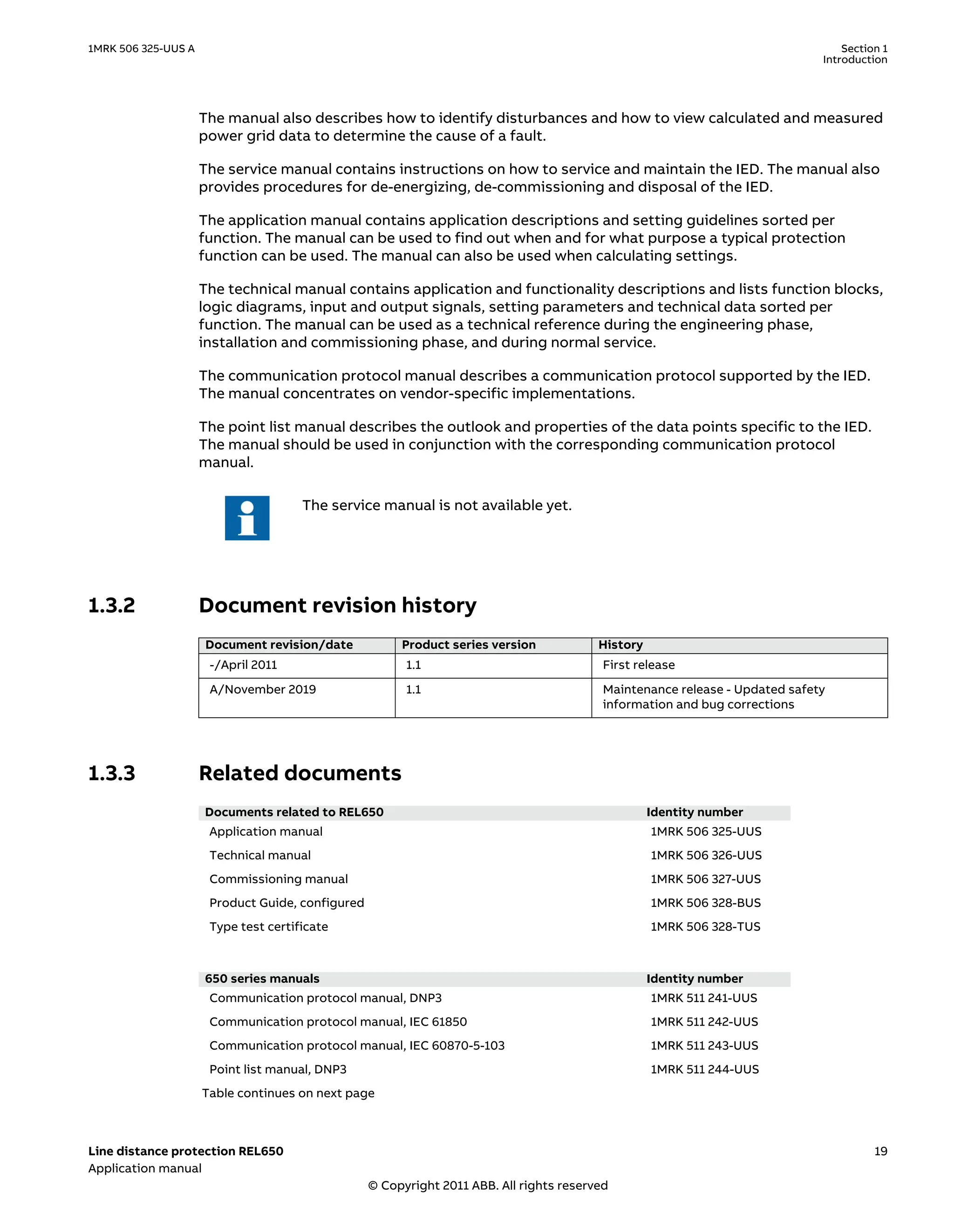 ABB line distance protection relay manual REL650 | PDF