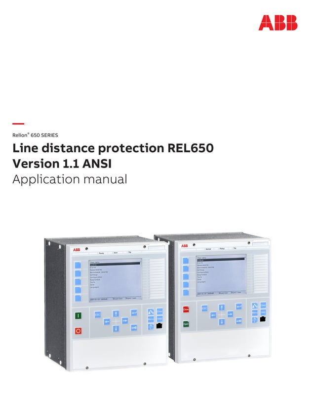 ABB line distance protection relay manual REL650 | PDF | Consumer Electronics | Technology ...