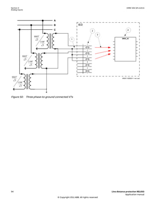 ABB line distance protection relay manual REL650 | PDF