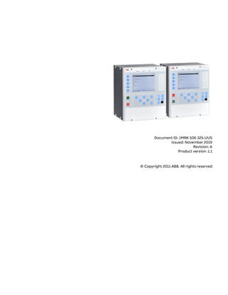 ABB line distance protection relay manual REL650 | PDF