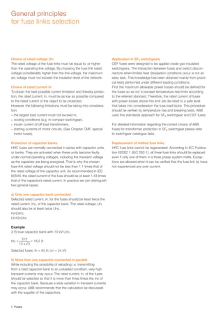 ABB High Voltage Fuses - CMF Range, Motor Fuses 3.3kV -11kV | PDF