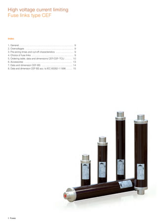 ABB High Voltage Fuses - CMF Range, Motor Fuses 3.3kV -11kV | PDF