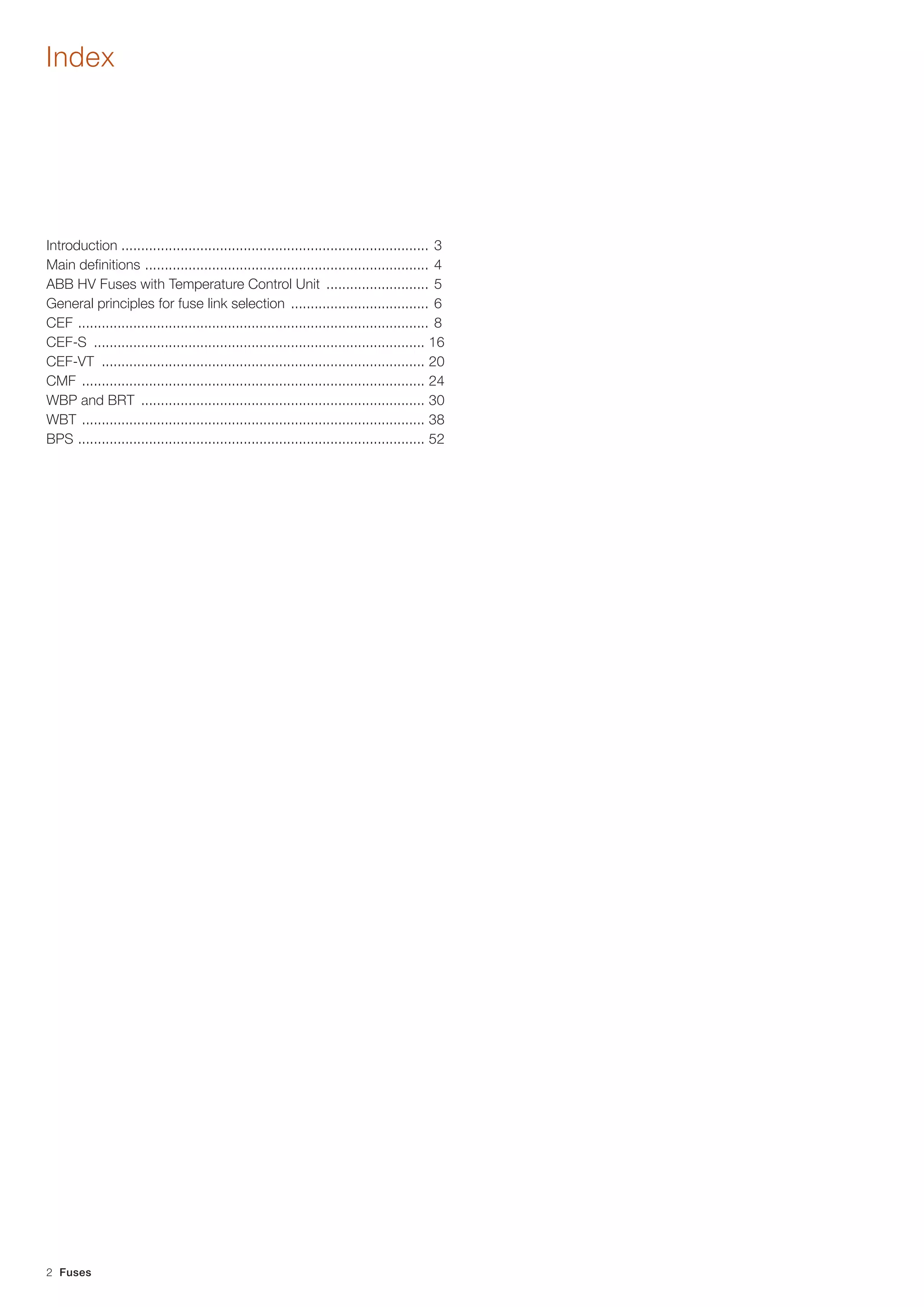 ABB High Voltage Fuses - WBT Range, DC Railway Fuses 1.9kV - 4kV | PDF