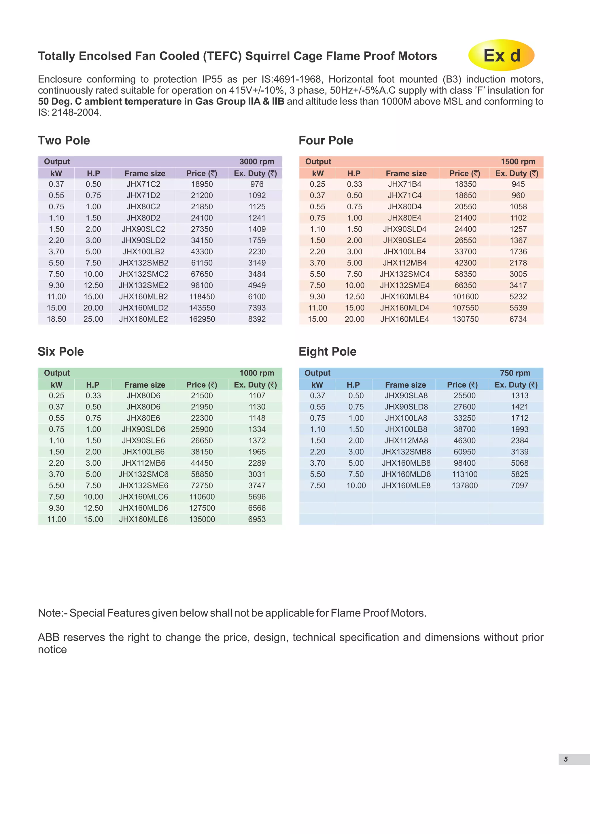 Abb motors price_list | PDF